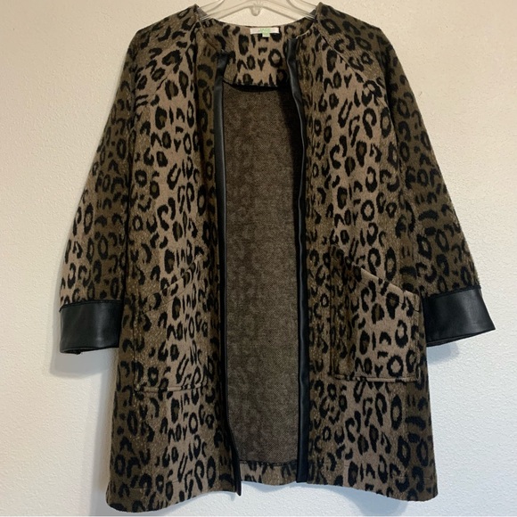 Jade | Jackets & Coats | Jade Melody Tam Animal Print Duster Longline ...